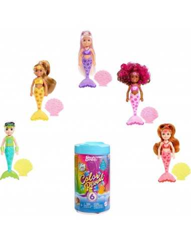 Barbie Chelsea Sirena Color Reveal, surtido