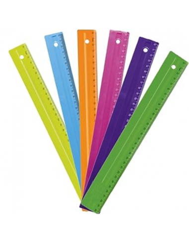 DELLO Regla 30cm Color Verde